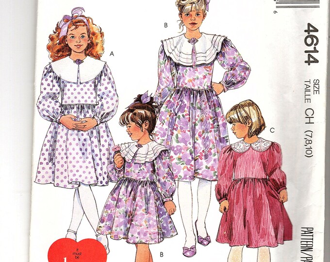 Mccall's 4614 Girls Special Occasion Dress Pattern - Choice of 1 ...