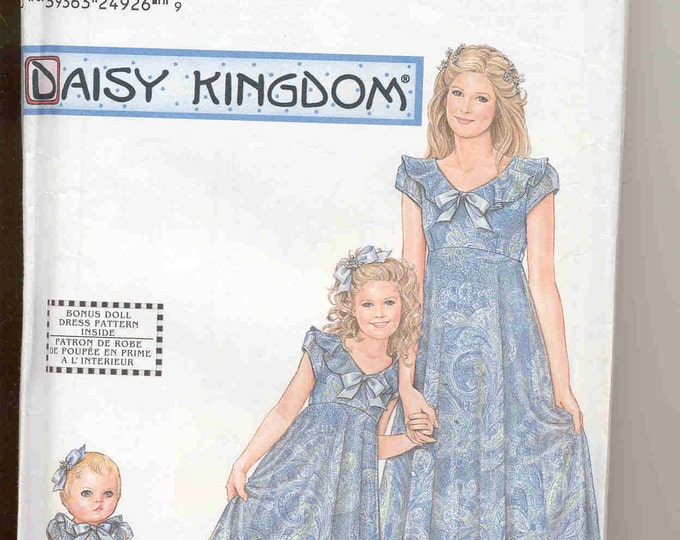 Simplicity 9732 Daisy Kingdom Pattern for Mother, Daughter and 18 Inch ...