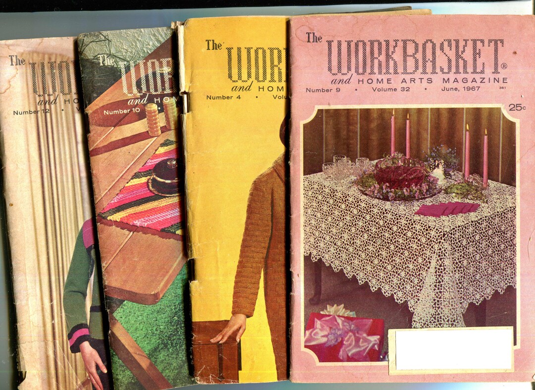 Lot of 4 Workbasket Magazines From 1966-1967 - Etsy