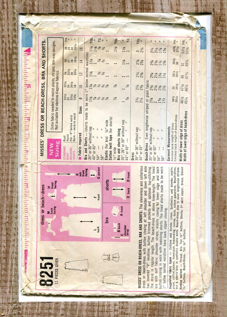 Simplicity 8251 Vintage 60s Beachwear Pattern Lined Bra - Etsy