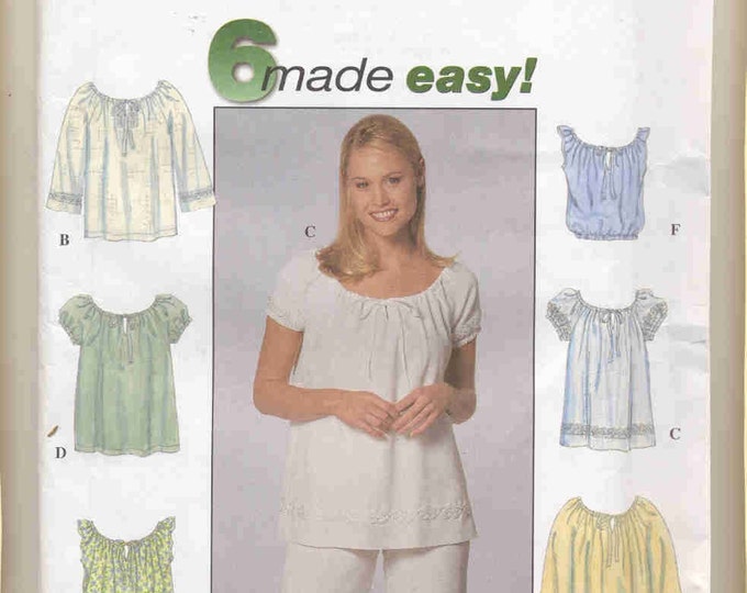 Simplicity 8741 Peasant Blouse Pattern - Etsy
