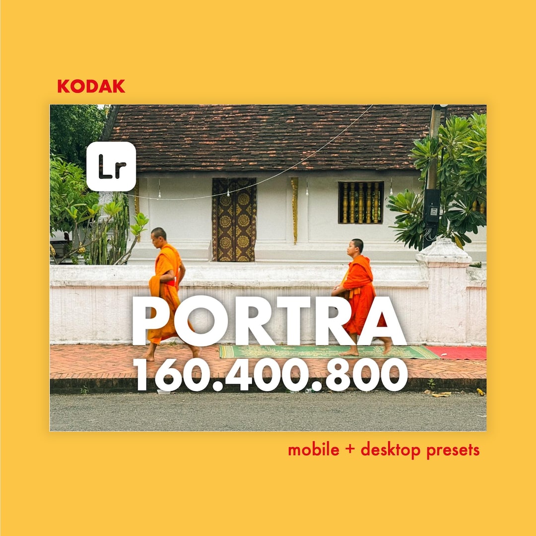 Kodak Portra Film Lightroom Preset: Mobile & Desktop, Analog Filter - Etsy