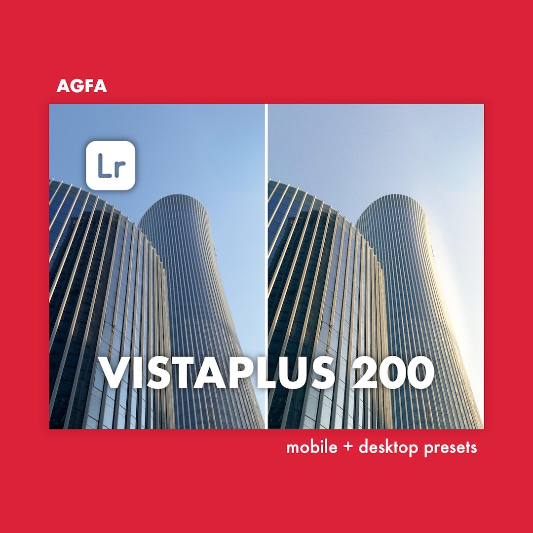 Agfa Vista Plus 200 Lightroom Preset for Iphone, Mobile, DSLR, Desktop ...