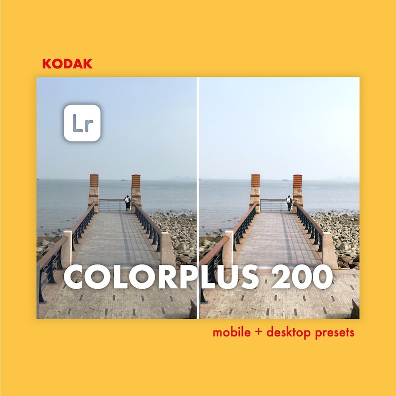 Kodak Colorplus 200 Lightroom Preset: 35mm Film Filter (mobile ...