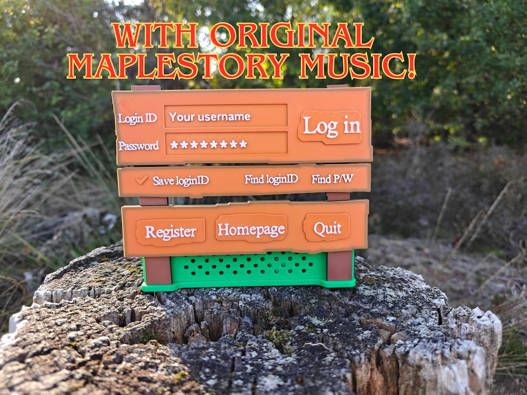 Maplestory OG Login Sign With Music Soundtracks and Personalized ...