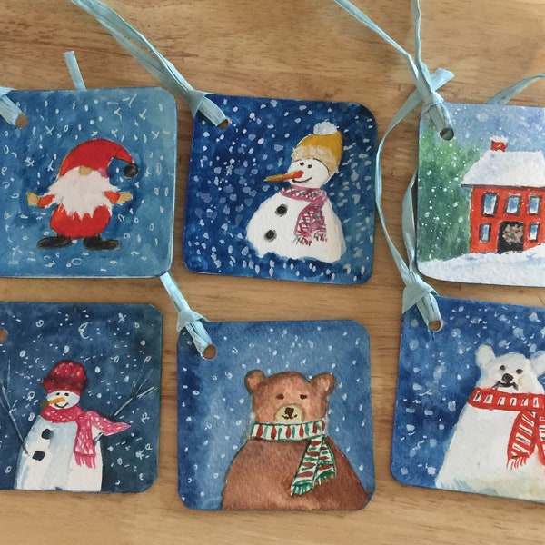 Hand Painted Tags - Etsy