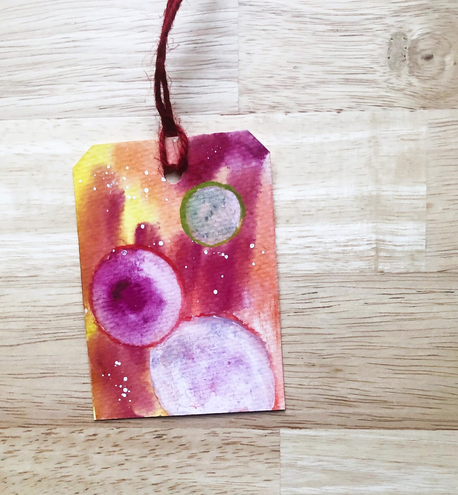 Galaxy Gift Tags, Watercolor Gift Tags,hand Painted Gift Tags,colorful ...