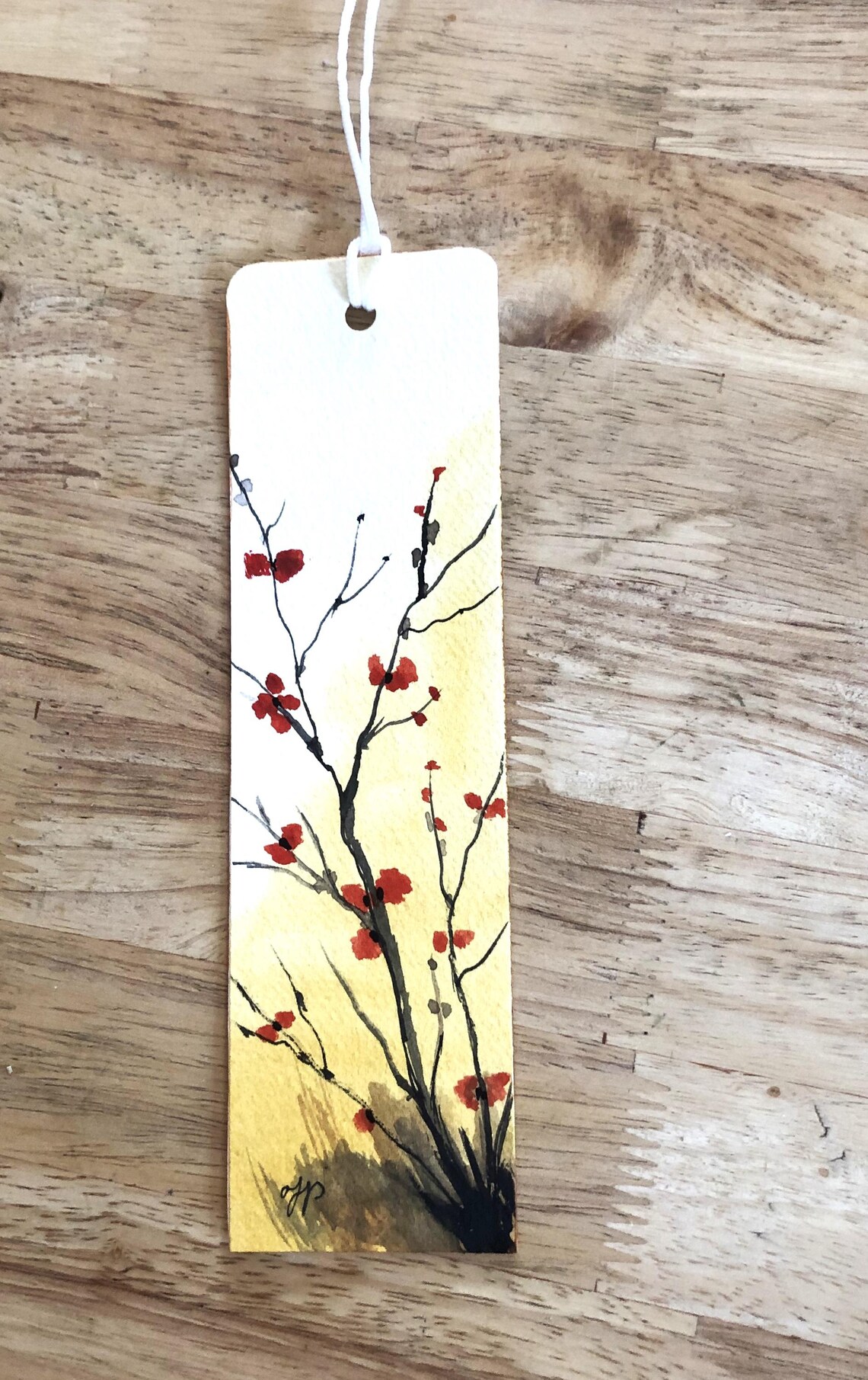 Watercolor Bookmark, Hand Painted Bookmark, Book Accessories Bookmark ...