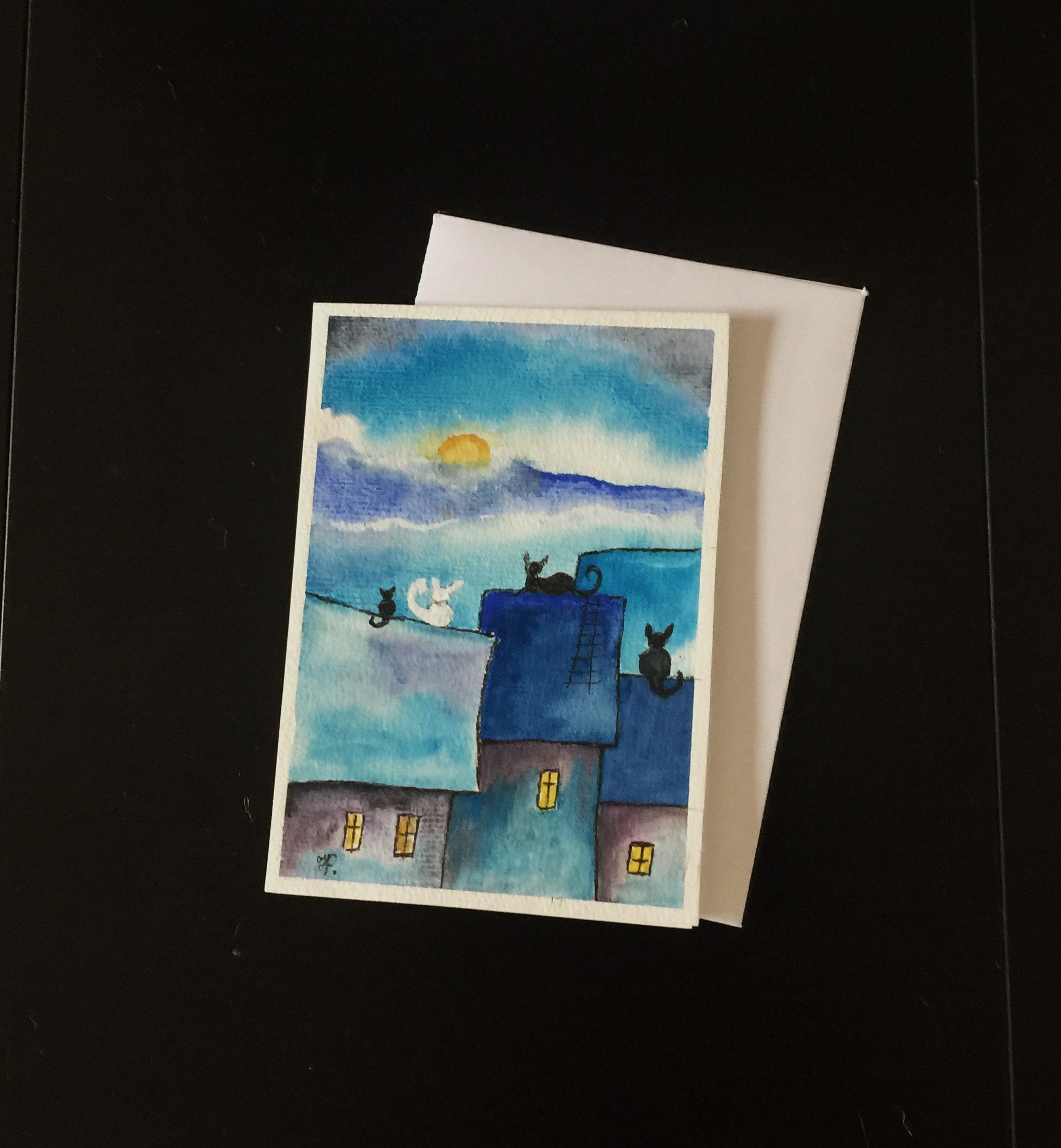 Watercolor Kids Card - Whimsical Greeting Card - Birthday Card for ...