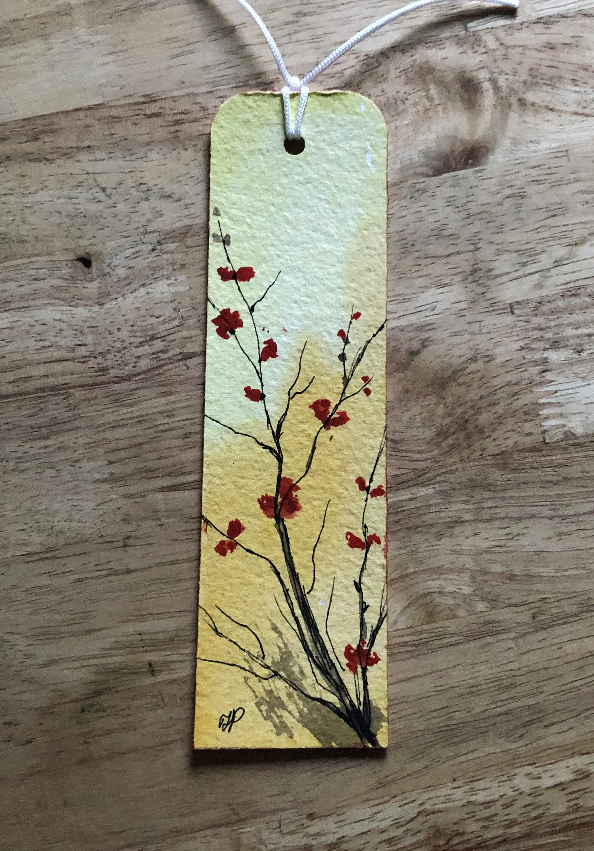 Watercolor Bookmarks, Set of 6 Bookmarks, Hand Painted Bookmarks, Book ...