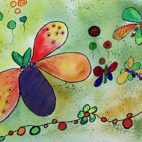 Whimsical Painting - Etsy