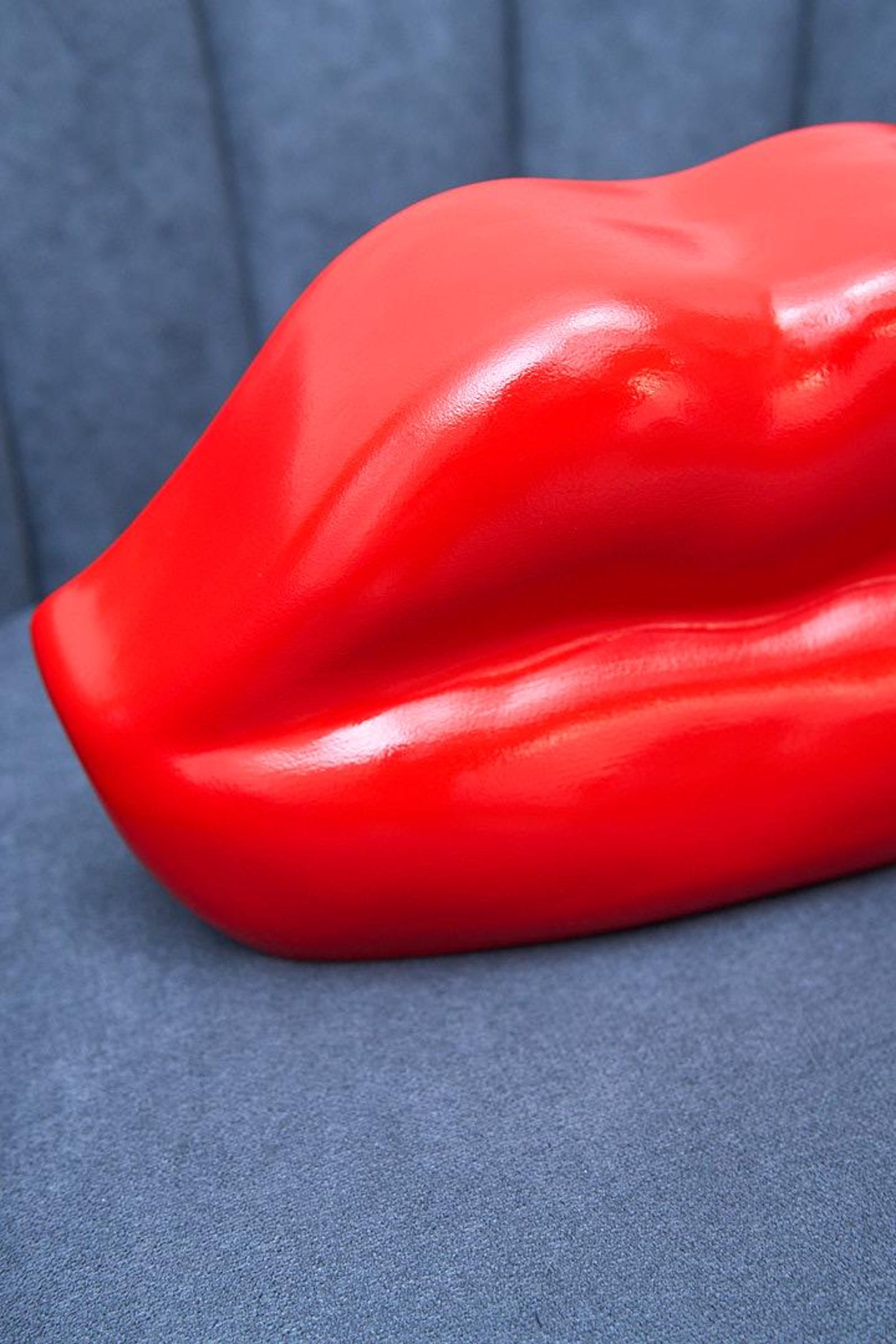 Ceramic Lips Sculpture, Modern Home Decor, Red Lips Art, Ceramic Art ...