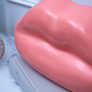 Ceramic Lips Sculpture, Modern Home Decor, Red Lips Art, Ceramic Art ...