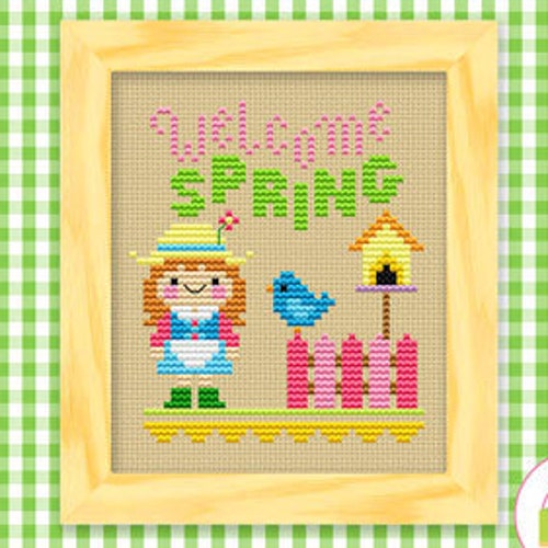 PDF Pattern Welcome Spring Sampler Cross Stitch Pattern - Etsy