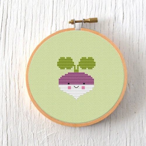 PDF Pattern Little Turnip Cross Stitch Pattern Kawaii - Etsy