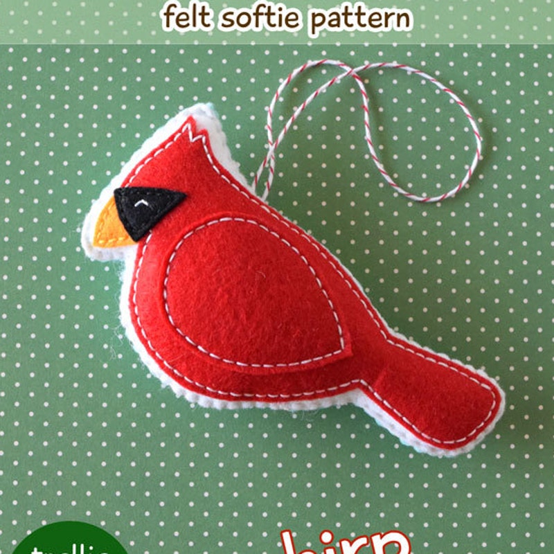 Felt Cardinal Pattern - Etsy