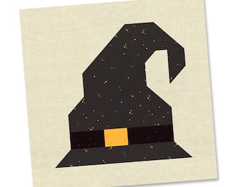 Witch Hat Quilt Block - PDF Pattern - Etsy