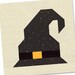 Witch Hat Quilt Block Pattern, 5 Sizes, Halloween FPP (PDF Download) - Etsy
