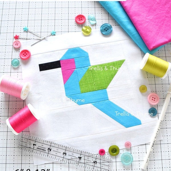 Hummingbird Quilt - Etsy
