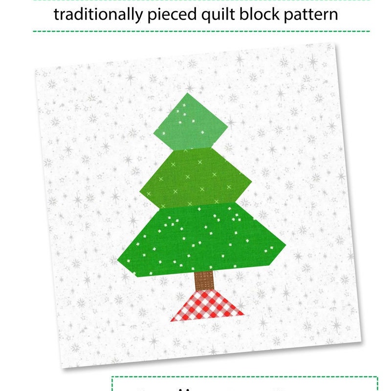 Tree Quilt Block Pattern - Etsy