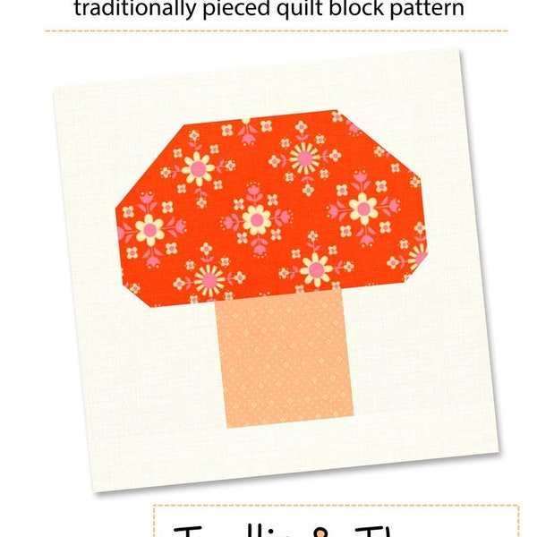 Mushroom Quilt Pattern - Etsy