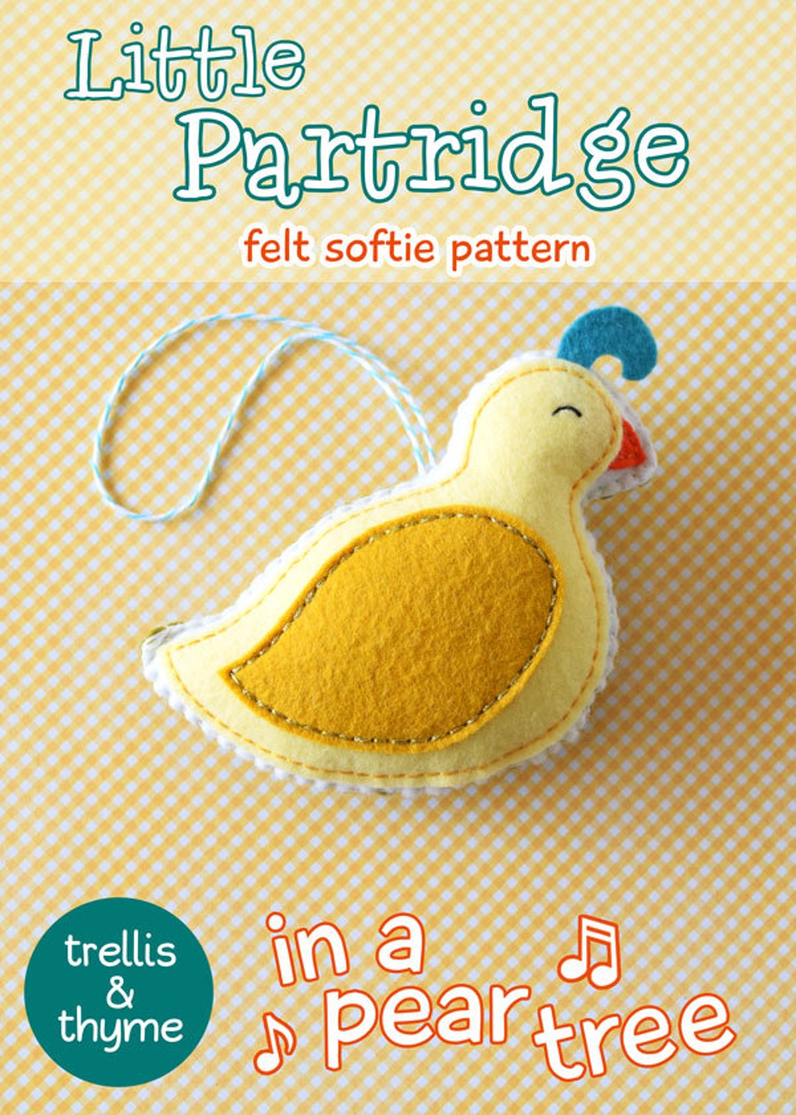 PDF Pattern Little Partridge Pattern Christmas Felt - Etsy
