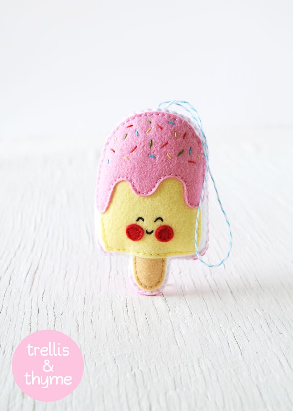 PDF Pattern Fudge Pop Pattern Kawaii Felt Ice Cream | Etsy