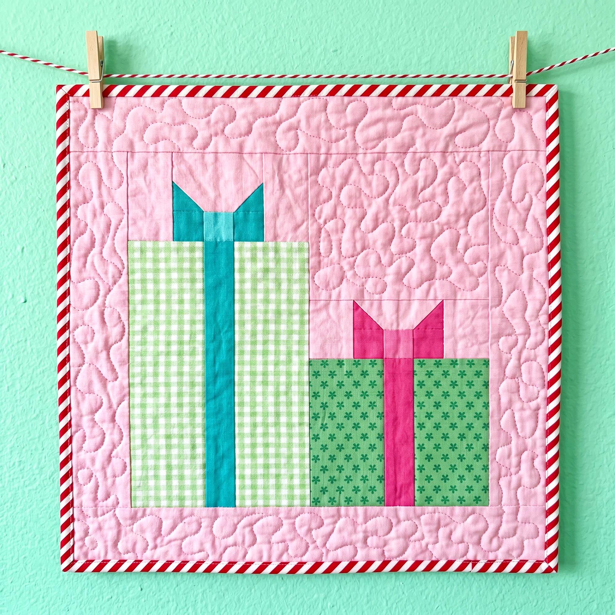 Christmas Presents Quilt Block Pattern – 6 and 12-inch Sizes, Holiday ...