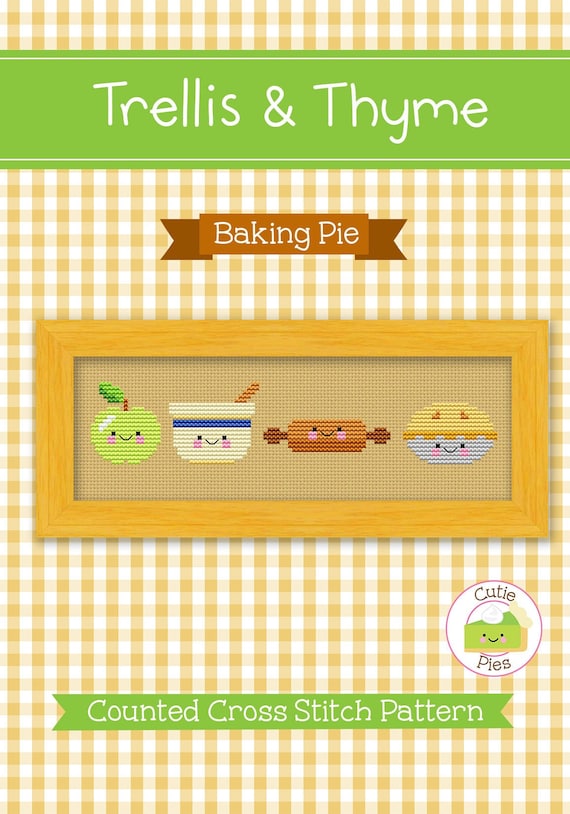Apple Pie Cross Stitch Pattern