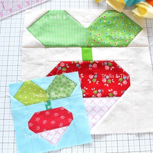 PDF Pattern Garden Radish Quilt Block Pattern Traditional | Etsy