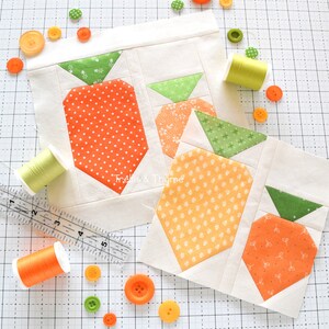 PDF Pattern Garden Carrots Quilt Block Pattern Spring - Etsy