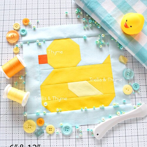 PDF Pattern Little Ducky Quilt Block Pattern Traditional - Etsy