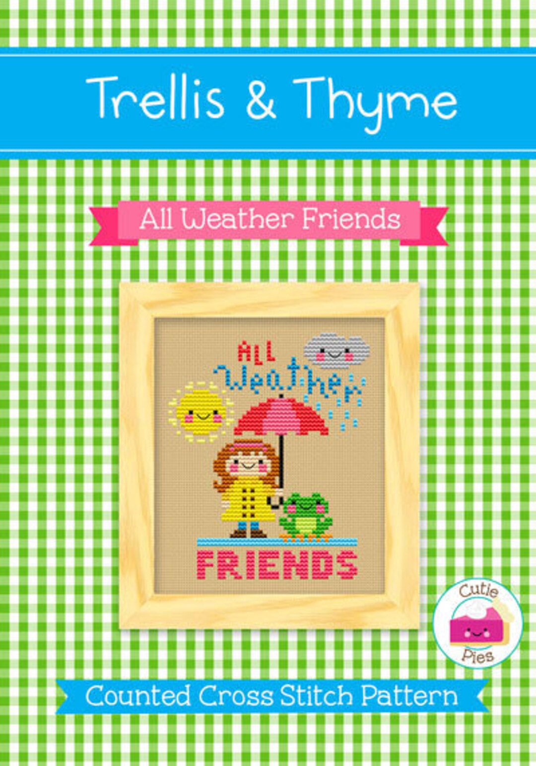 PDF Pattern - All Weather Friends Cross Stitch Pattern, Kawaii Cross ...