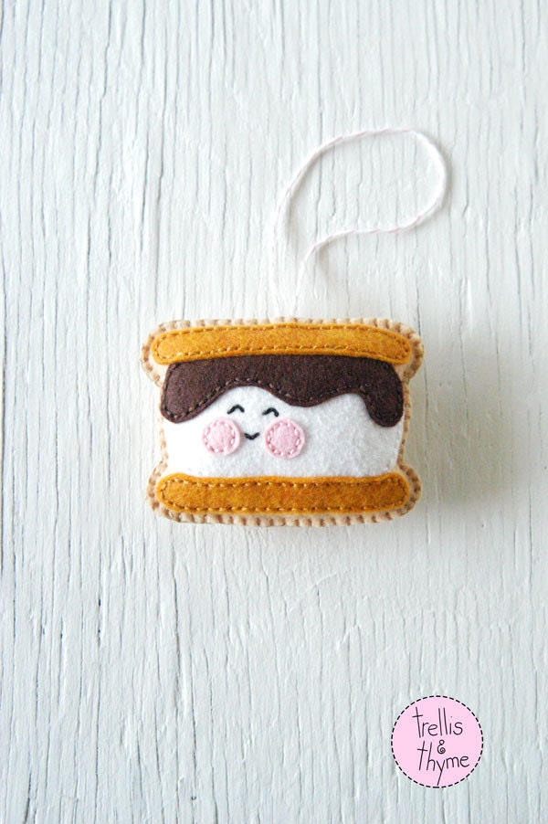 PDF Pattern - Smores, Autumn, Christmas, Felt Ornament Pattern, Softie ...