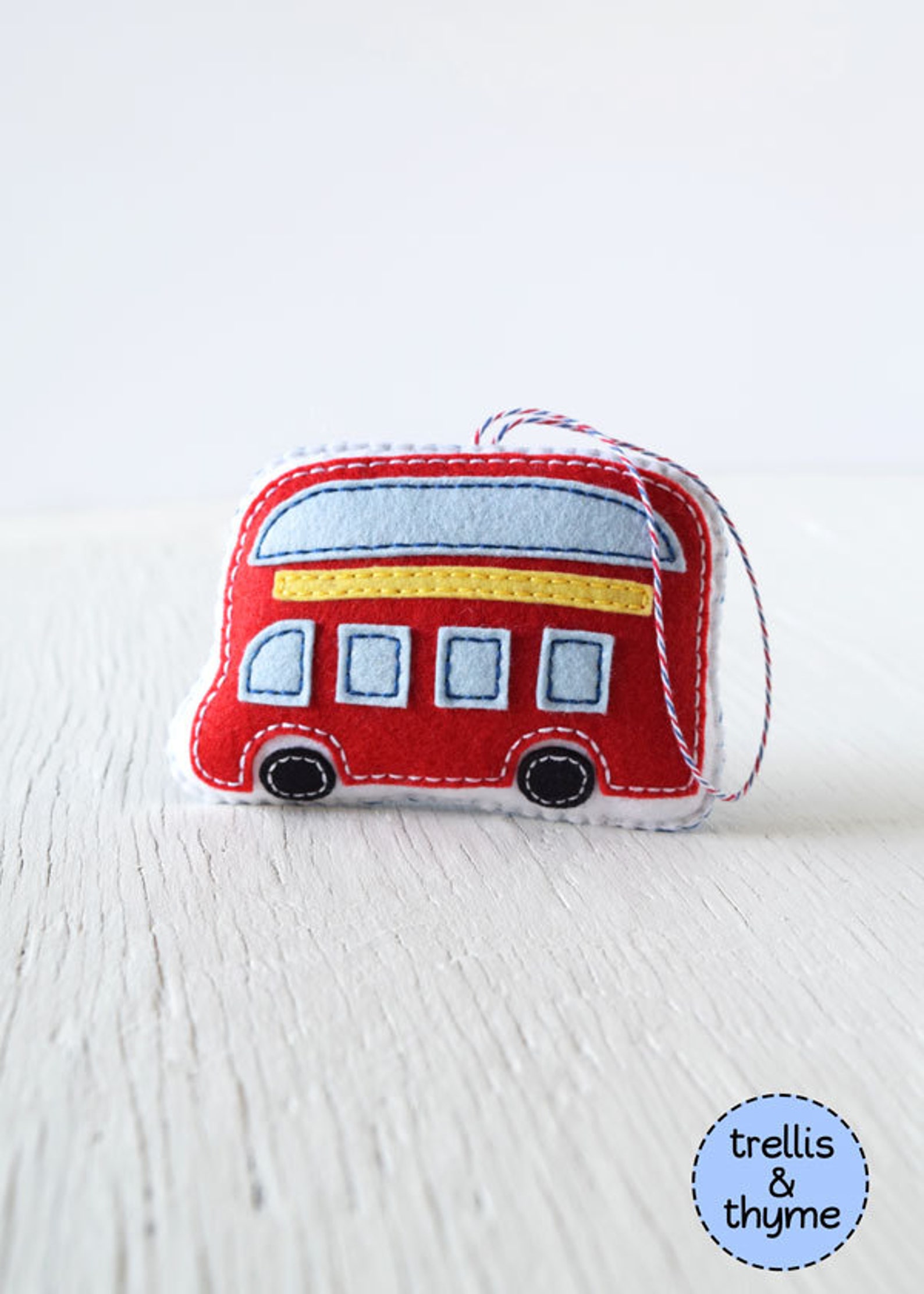 PDF Pattern London Double Decker Bus Ornament Pattern Felt - Etsy UK