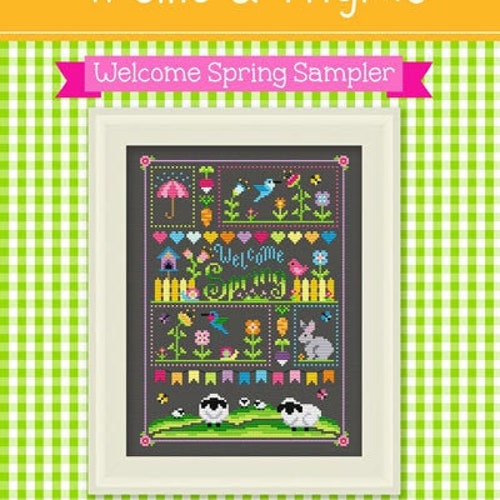 PDF Pattern Welcome Spring Sampler Cross Stitch Pattern - Etsy