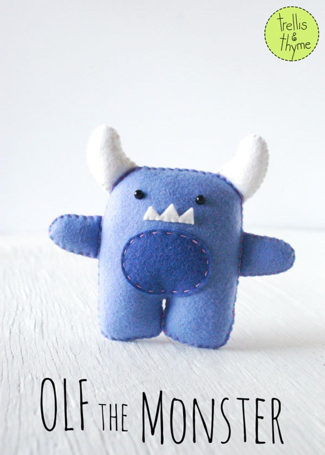 Olf das Monster Filz Softie Schnittmuster PDF Schnittmuster - Etsy.de