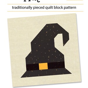 PDF Pattern - Wicked Witch's Quilt Block Bundle, Witch's Broom Quilt ...