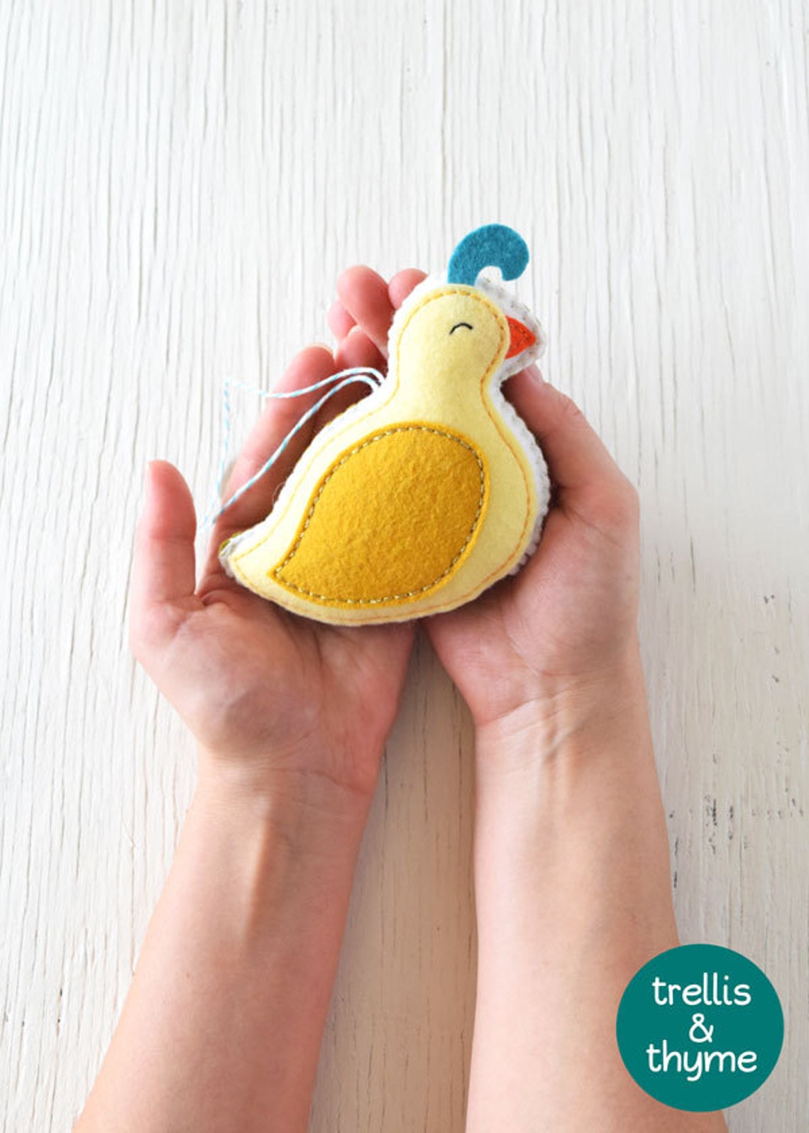 PDF Pattern Little Partridge Pattern Christmas Felt | Etsy