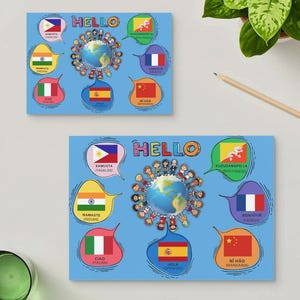 Hello in Different Languages Poster – Learn Greetings From Around the ...