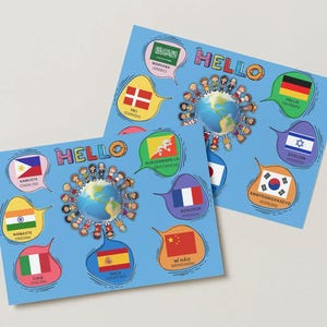 Hello in Different Languages Poster – Learn Greetings From Around the ...