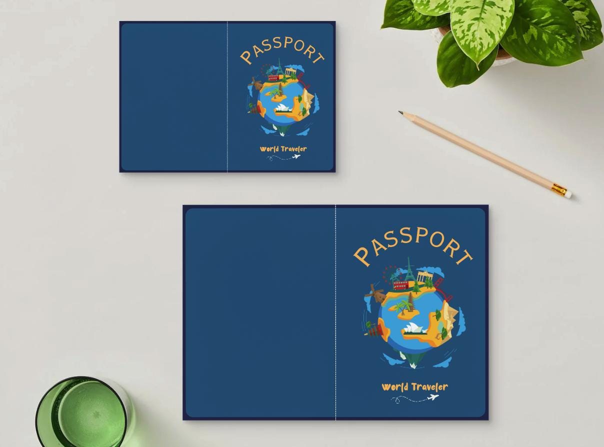 Printable Kids Travel Passport Making Activity Kit | 15 Pages | Stamps ...