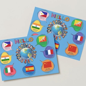 Hello in Different Languages Poster – Learn Greetings From Around the ...