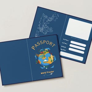 Printable Kids Travel Passport Making Activity Kit | 15 Pages | Stamps ...