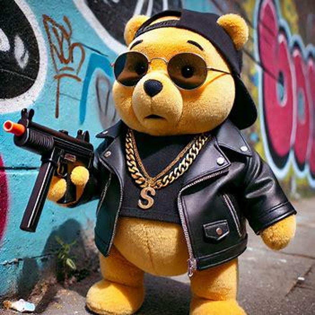 Gangster Pooh - Etsy