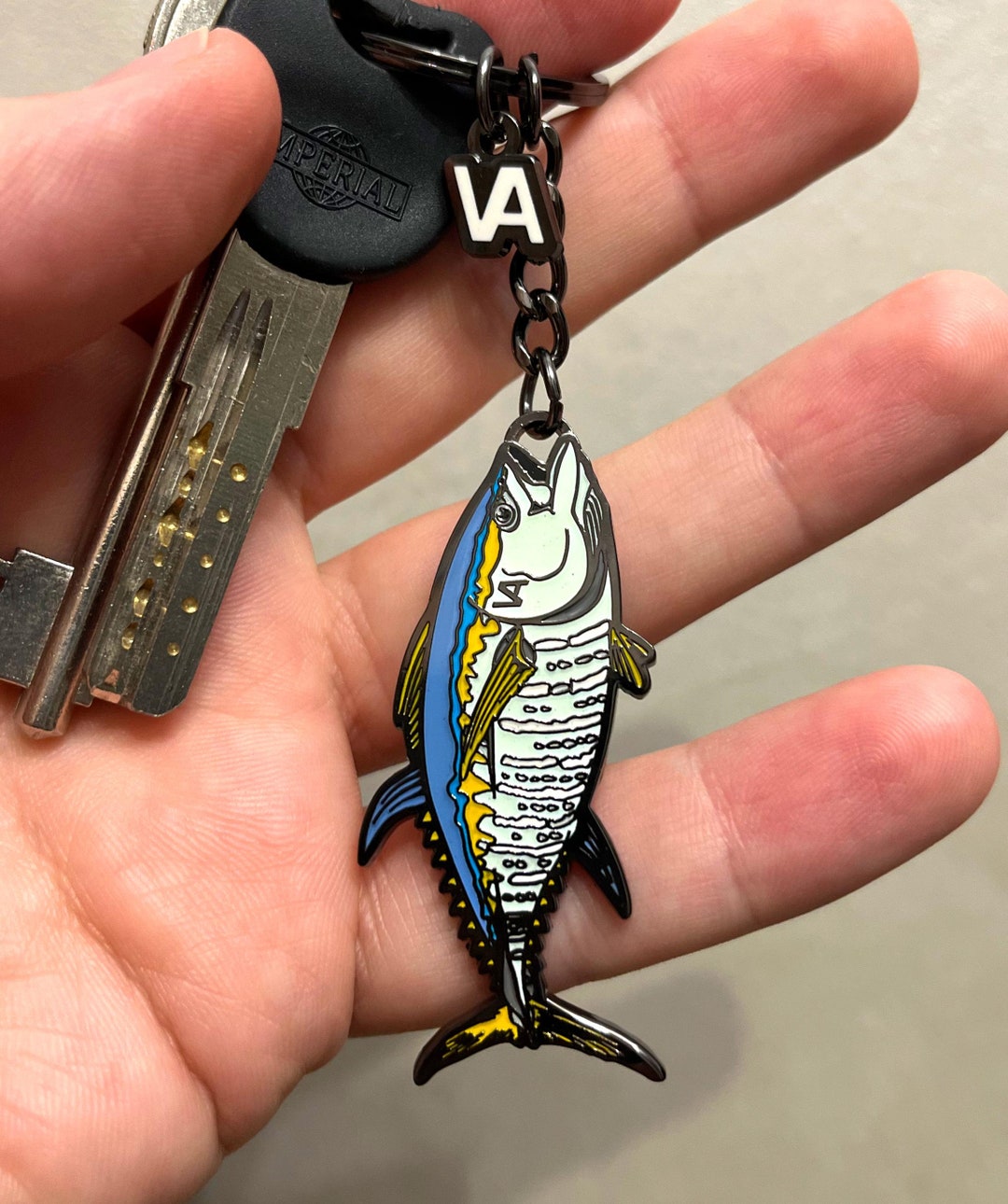Tuna Fish Keychain – Unique Fishing Gift for Tuna Lovers and Fishermen ...