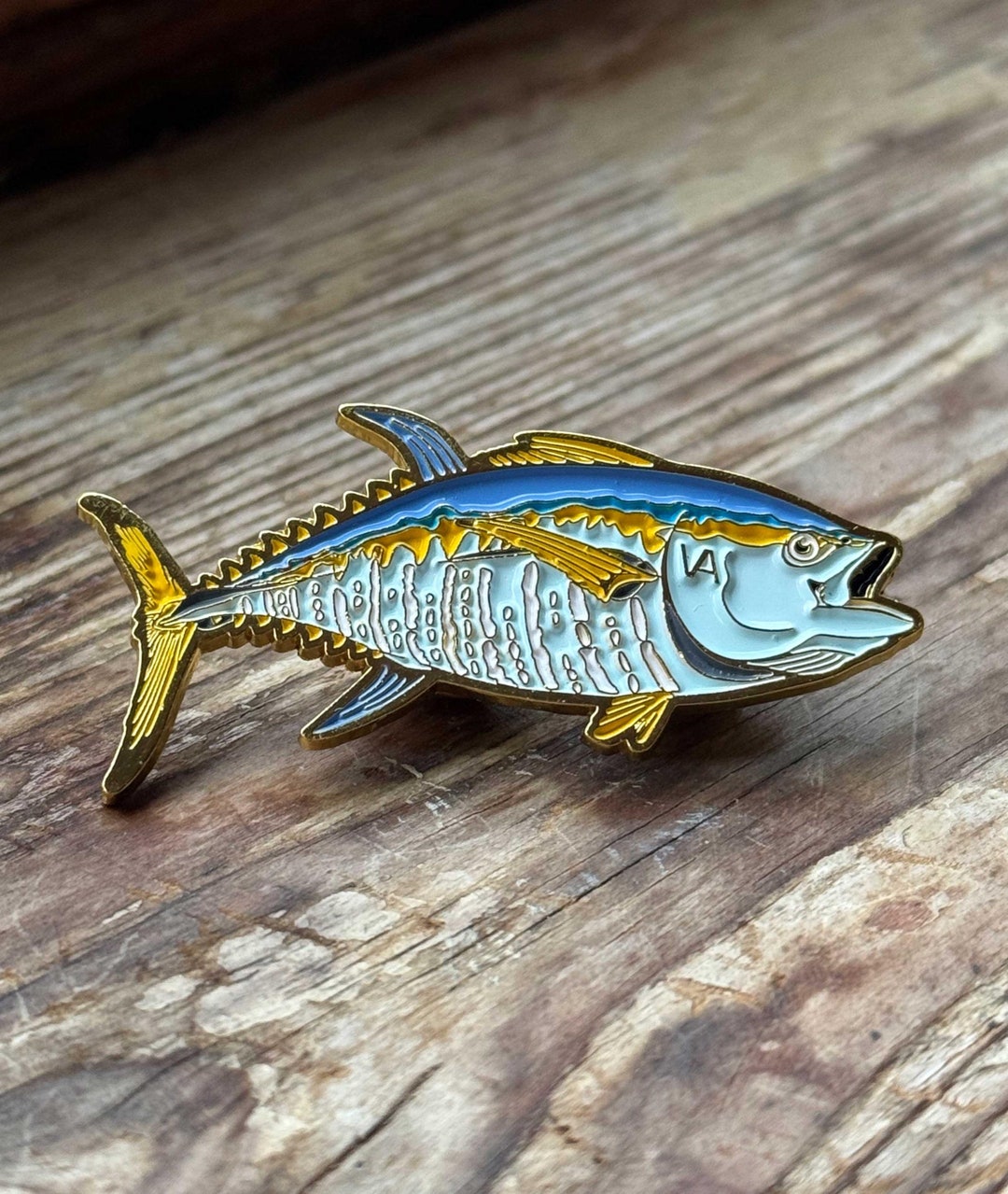 Bluefin Tuna Fish Pin - Unique Fishing Gift for Saltwater Fishing ...