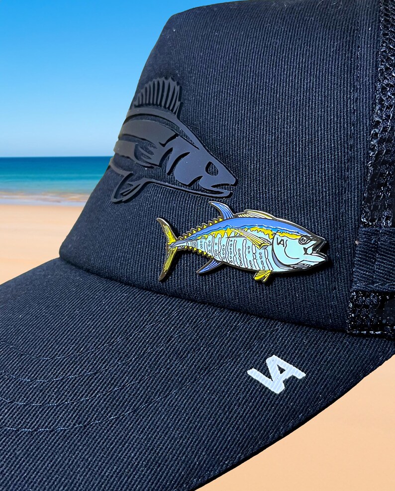 Unique Gift for Dad: Bluefin Tuna Fish Enamel Pin - Perfect for Fishing ...