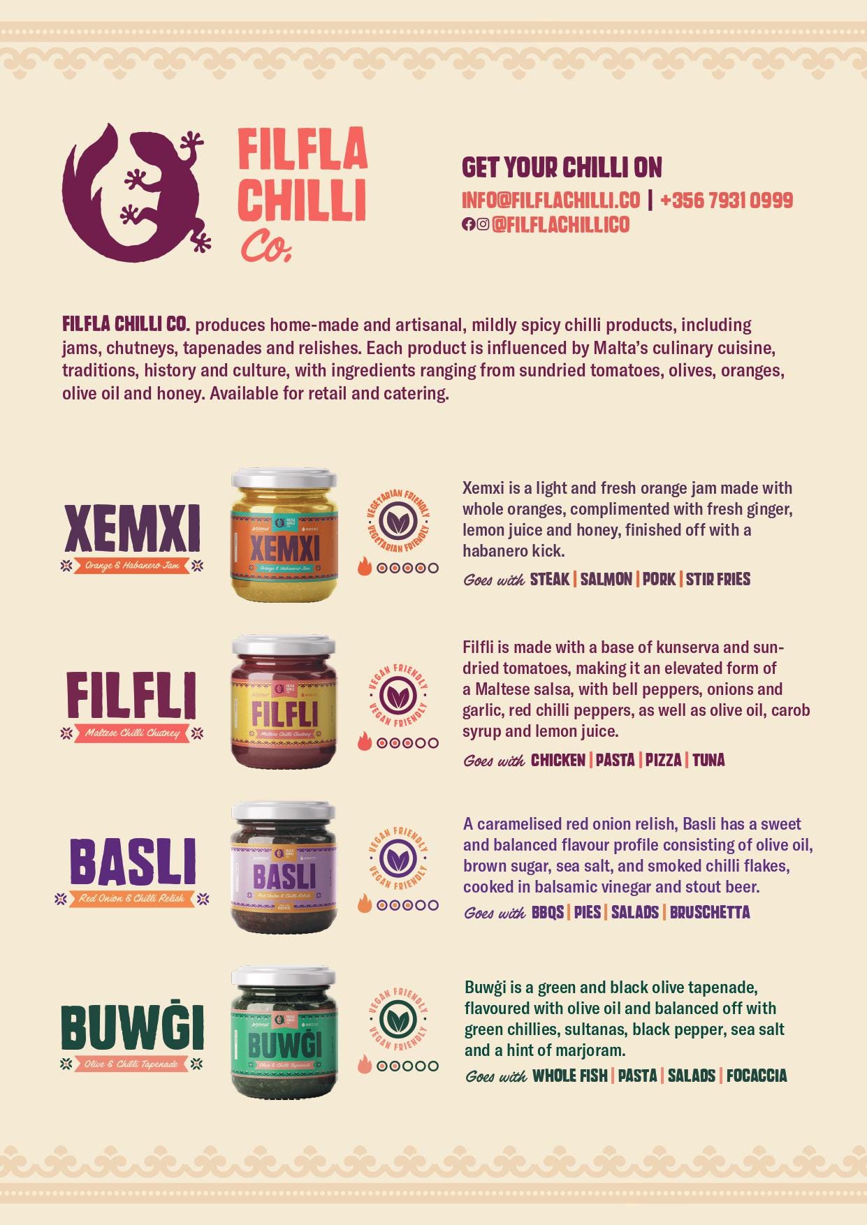 Filfla Chilli Co. - Gift Pack of All Four Chutneys - Etsy