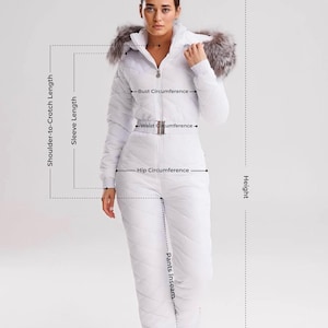 Silver Metallic Ski Suit Women, Futuristic Snowsuit XS–4XL, Custom ...